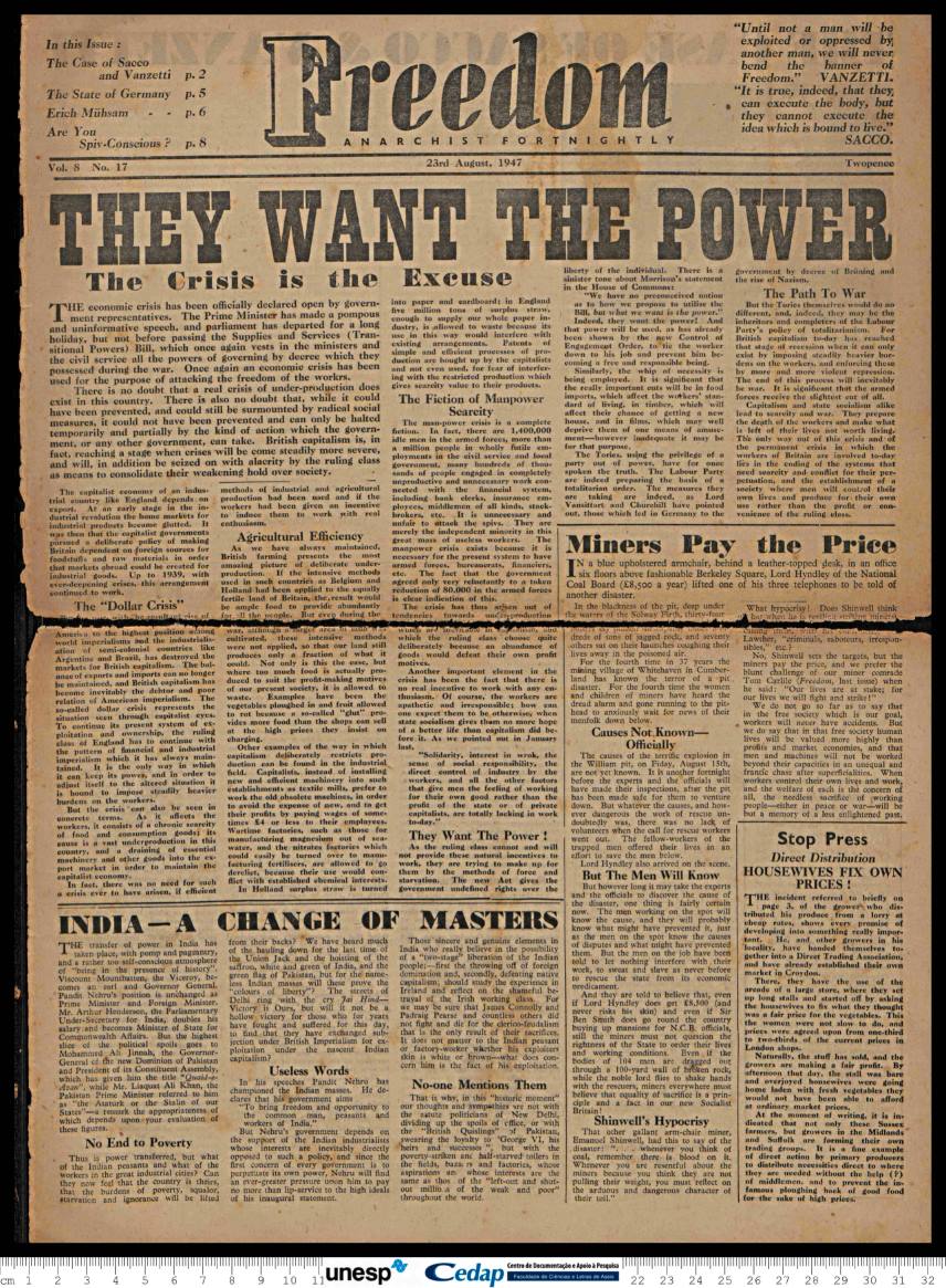 Freedom, 1947, v 08, n 17